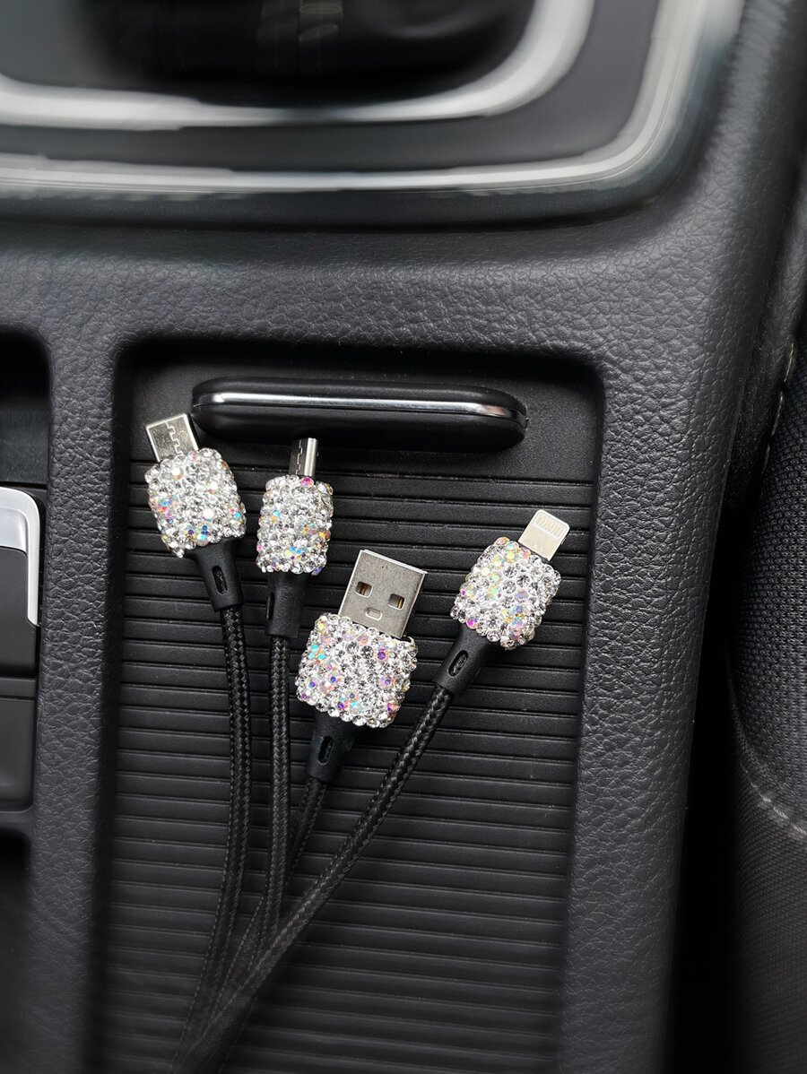 Car 3 In 1 Data Cable | SHEIN