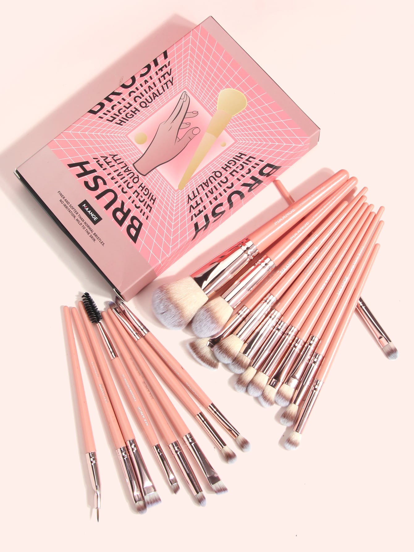 Conjunto de 20 pincéis de maquiagem