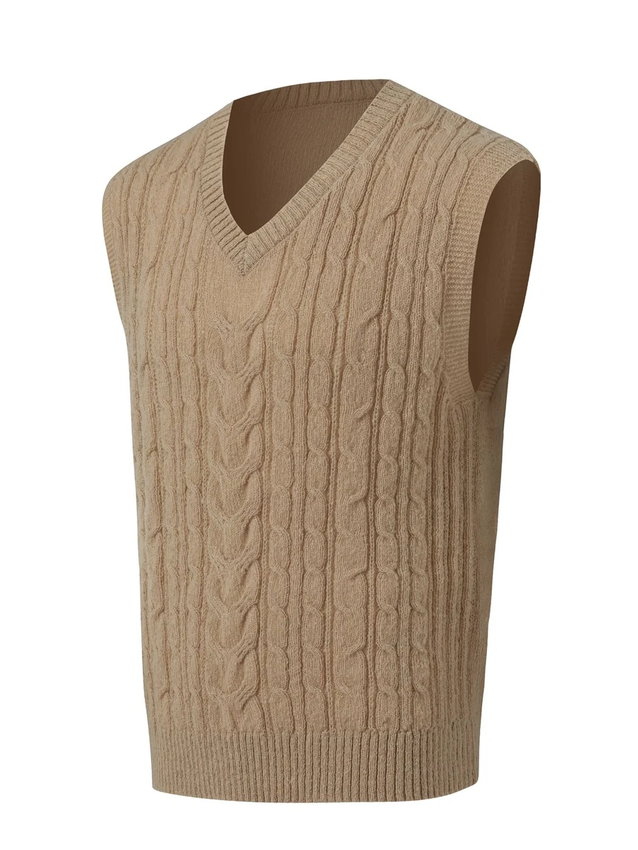 Manfinity Men Cable Knit Sweater Vest | SHEIN USA