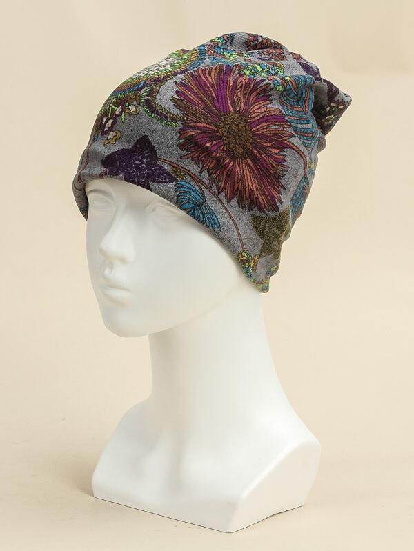 EMERY ROSE Flower Print Multi-purpose Hat | SHEIN USA