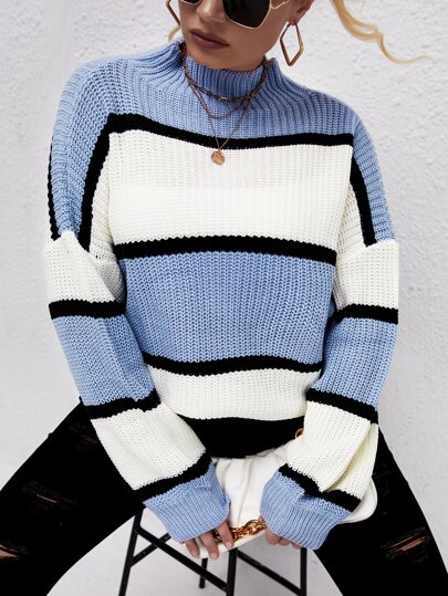 Search color block sweater | SHEIN USA