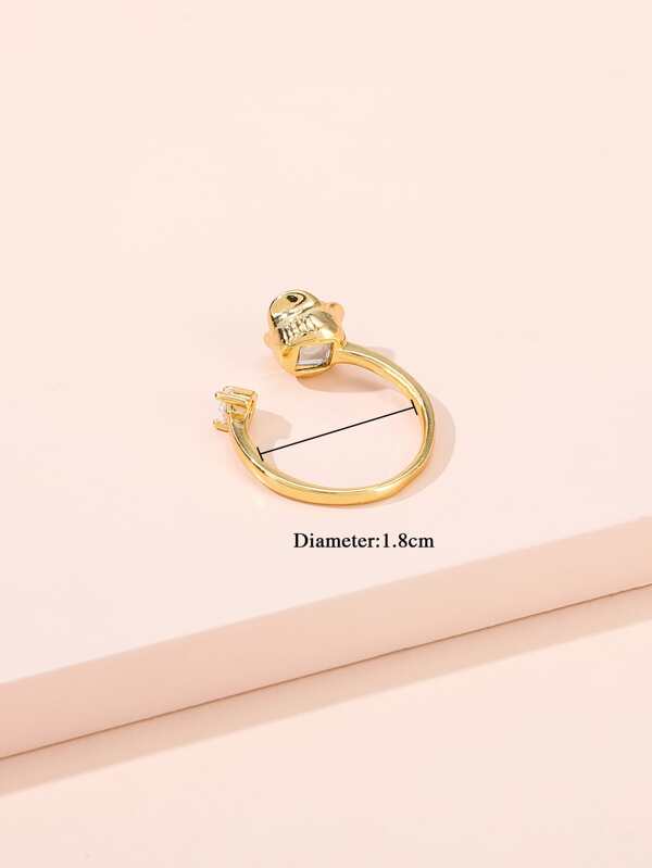 Light Projection Detail Ring | SHEIN USA