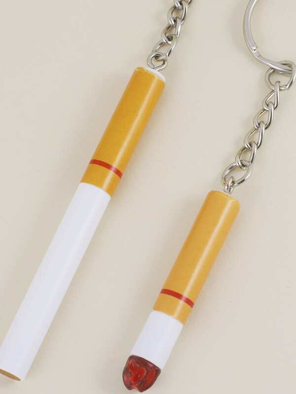 2pcs Cigarette Charm Keychain | SHEIN UK