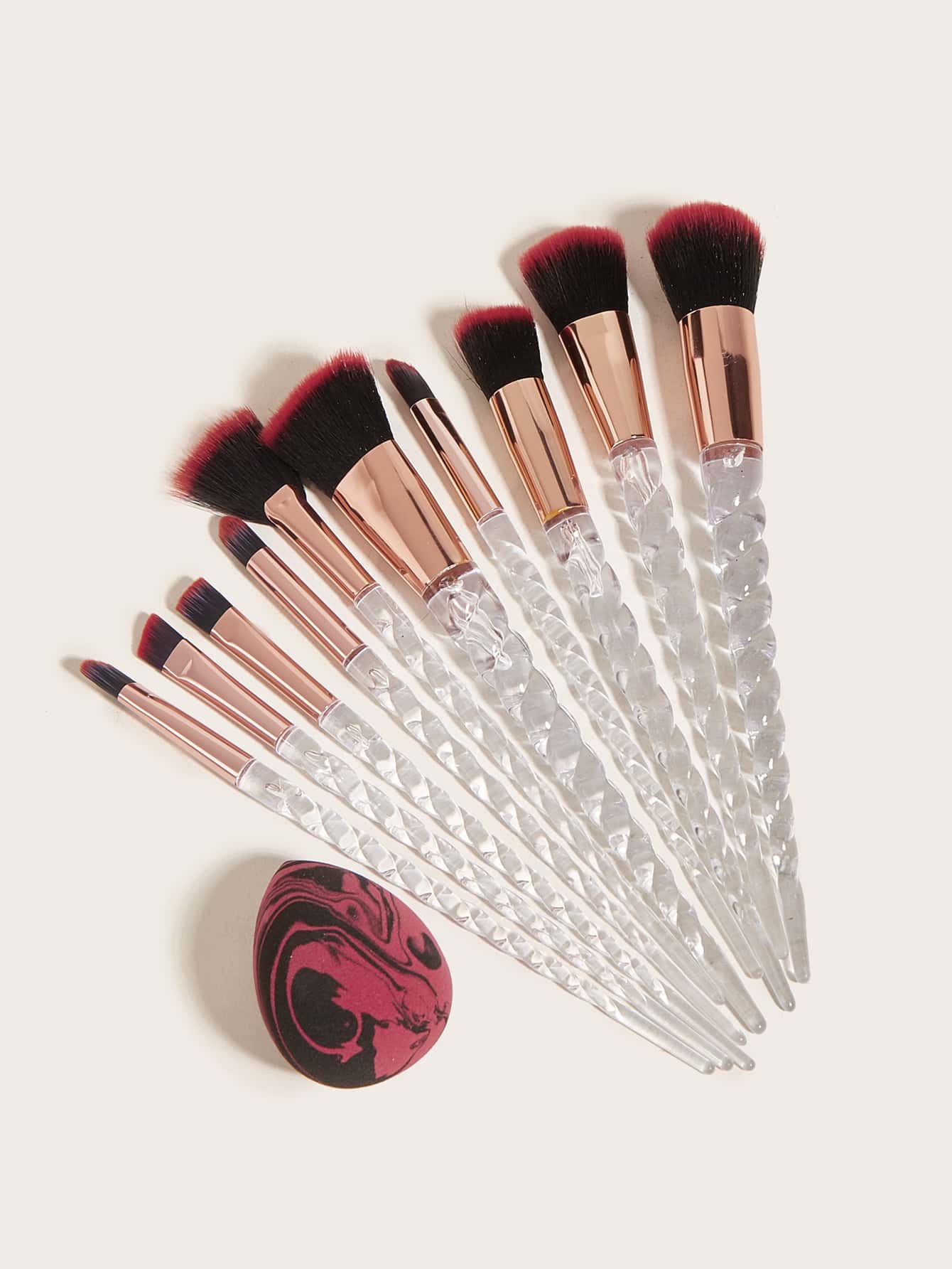 Red And Black Makeup Brushes | Saubhaya Makeup