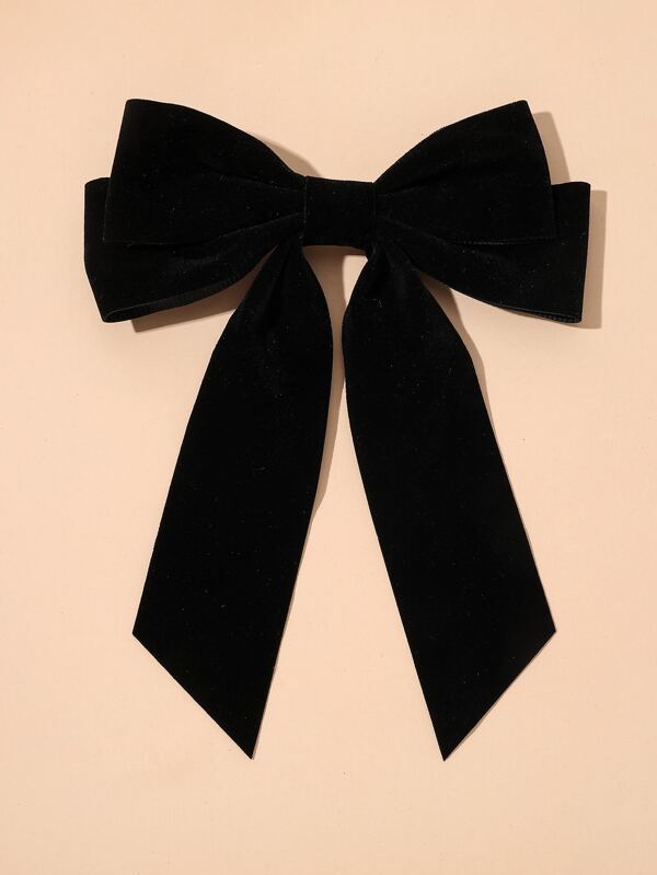 Solid Bow Decor Hair Clip For Everyday Styling Suitable For Campus ...
