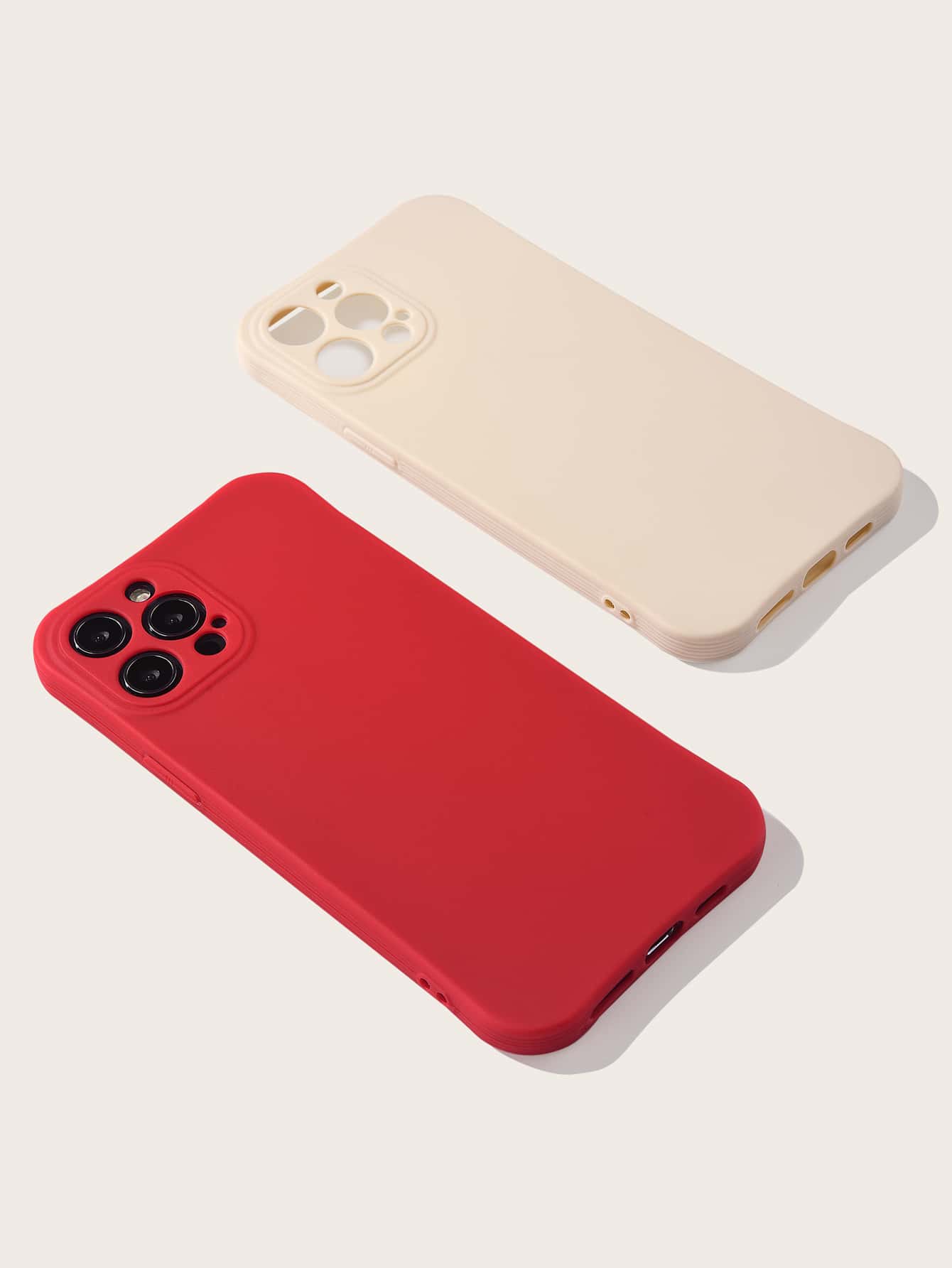 2pcs Plain Phone Case