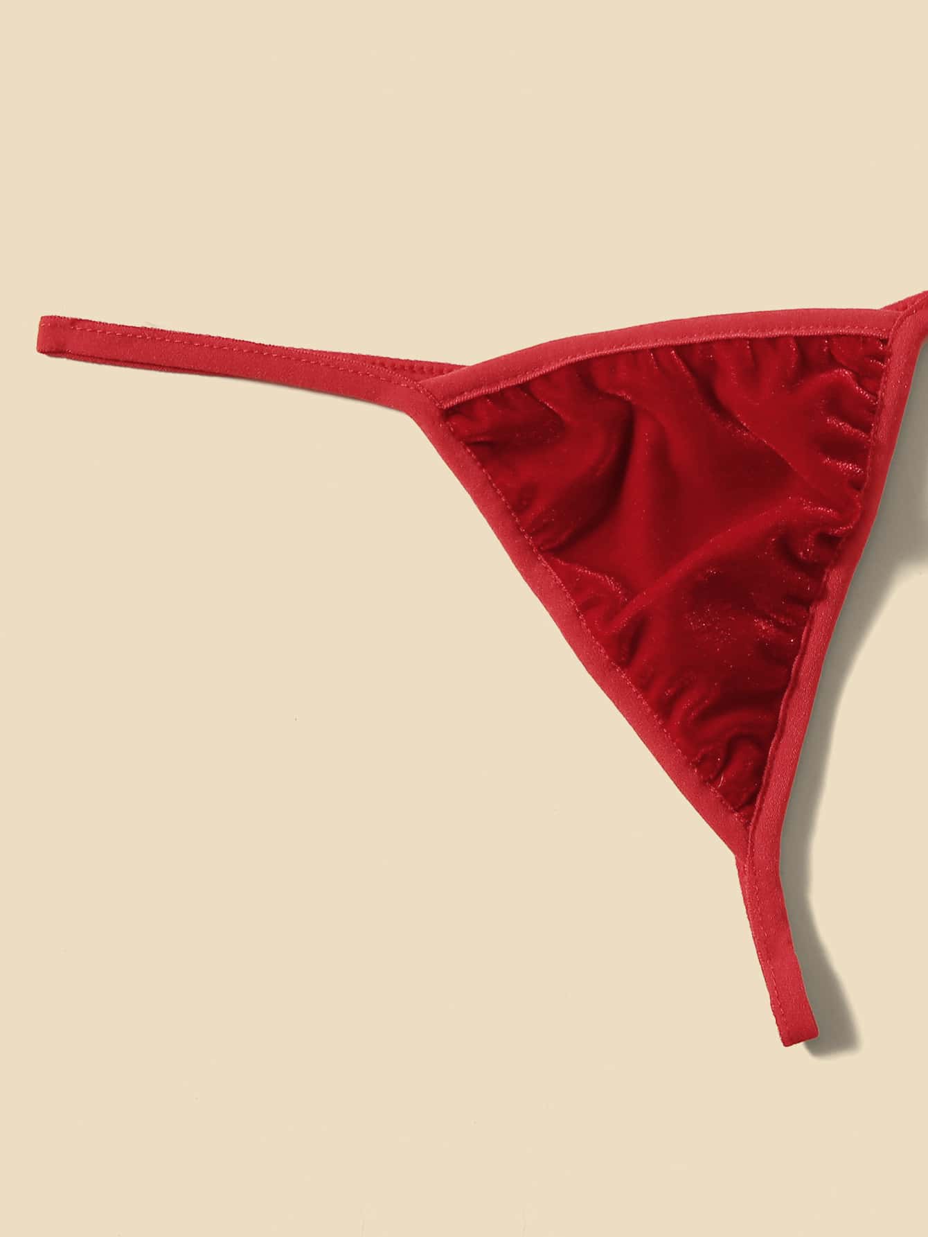 Velvet Triangle Lingerie Set | SHEIN UK