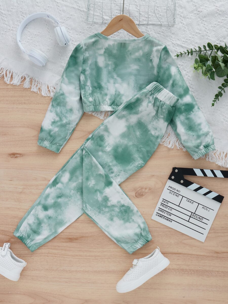 Girls Tie Dye Sweatshirt & Joggers | SHEIN UK