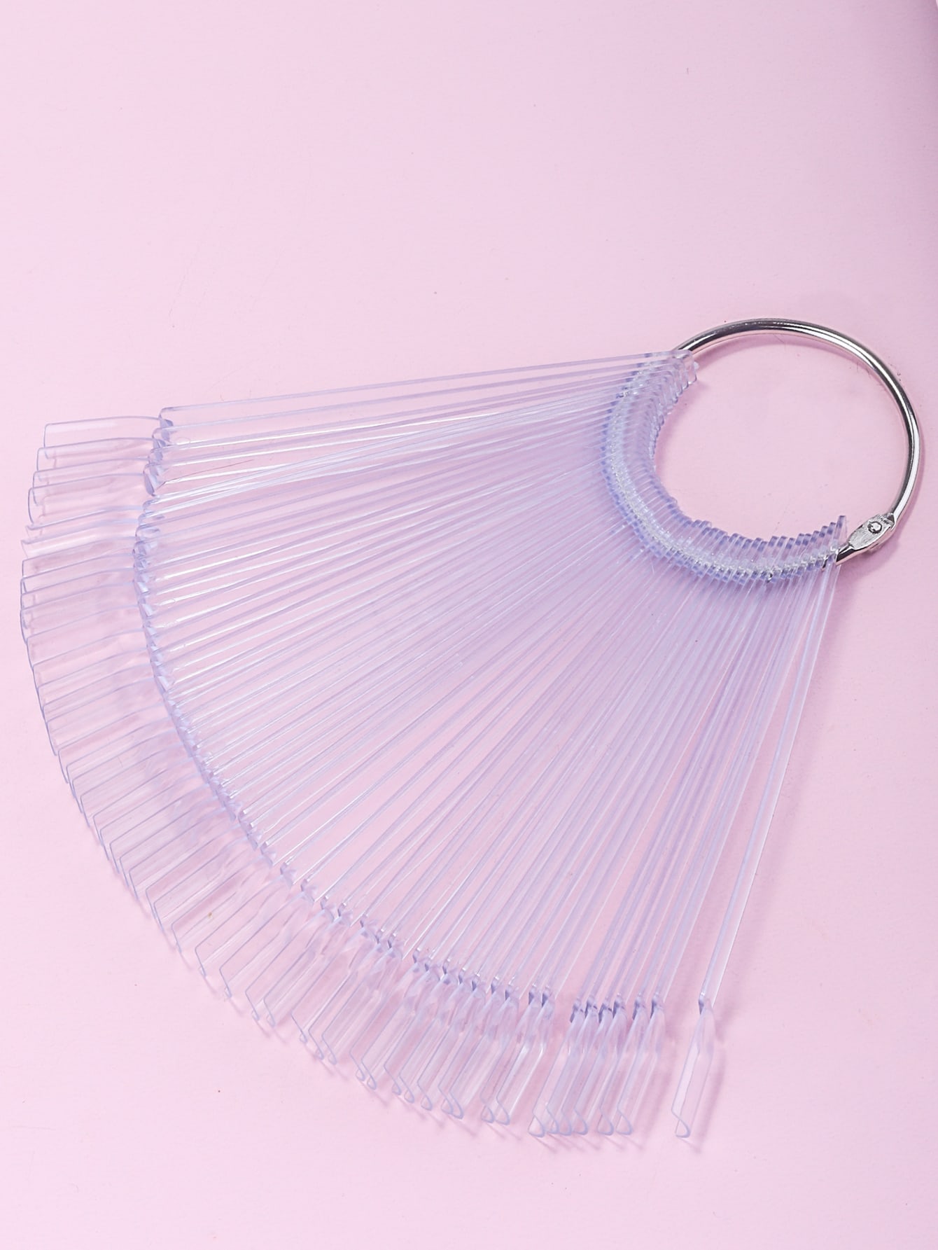 50pcs Clear Fake Nail Display Card