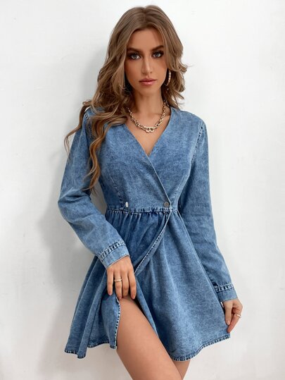 Shop Denim & Jean Dresses | Trendy Fashion | SHEIN USA