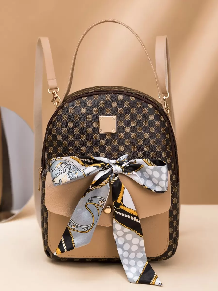 Floral Bow Decor Classic Backpack | SHEIN USA