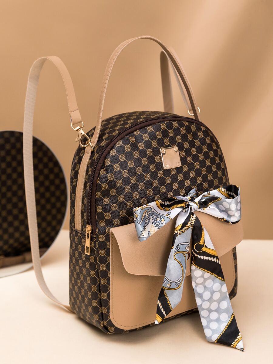 Floral Bow Decor Classic Backpack | SHEIN USA