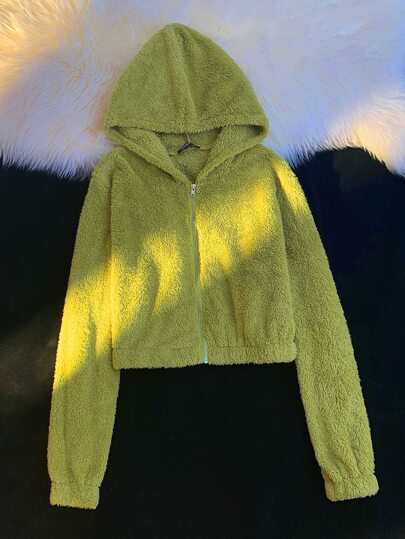 Search teddy cropped jacket | SHEIN UK