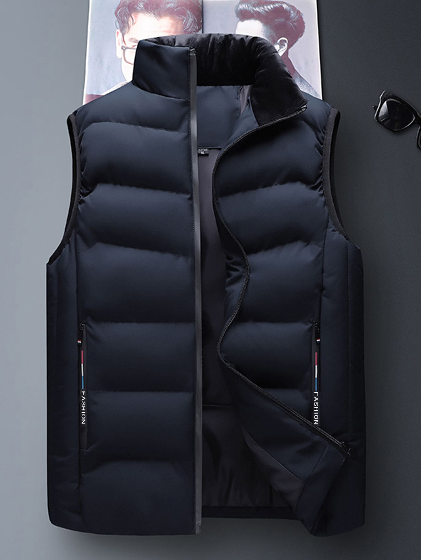 Manfinity Homme Men Zip Up Vest Padded Coat | SHEIN USA