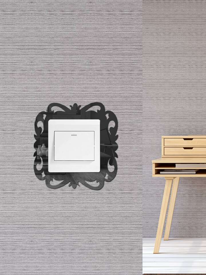 Butterfly Design Mirror Surface Light Switch Sticker | SHEIN UK