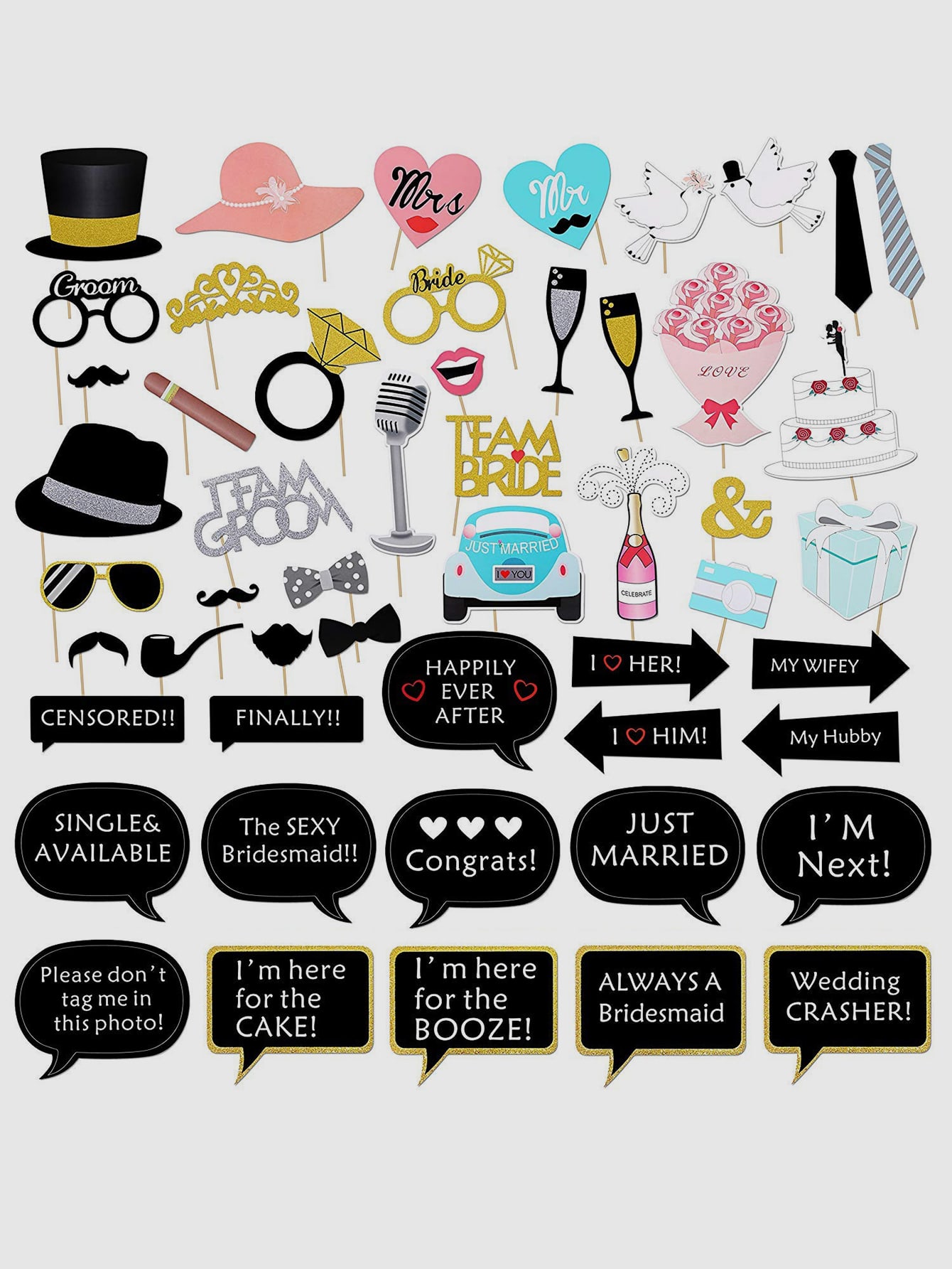 52pcs Decorative Photo Prop