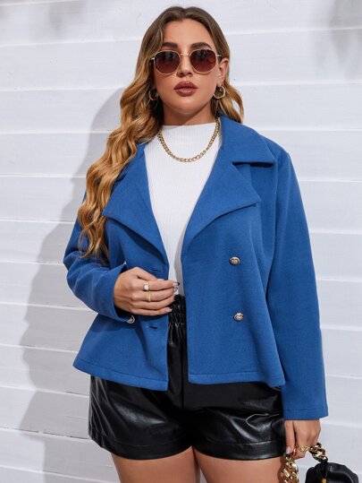 Plus Size Overcoats | Fashion Plus Size Overcoats | SHEIN USA