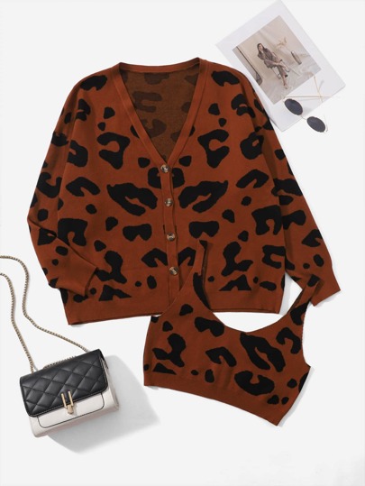 Search leopard cardigan | SHEIN USA