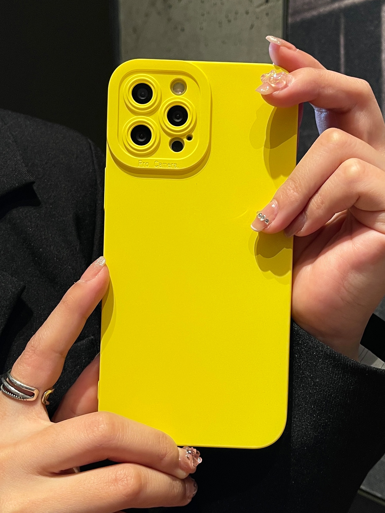 Neon Yellow Plain Phone Case
