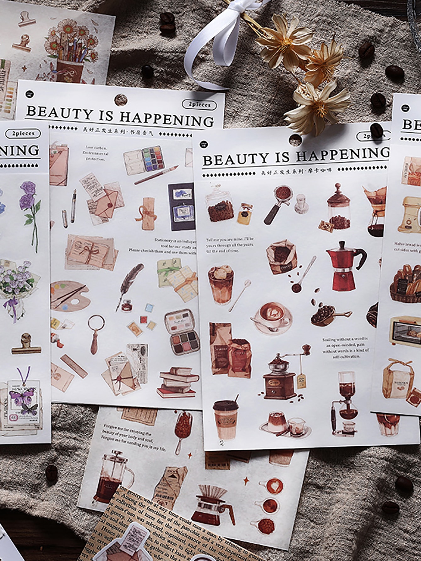 2pcs Mixed Pattern Random Sticker