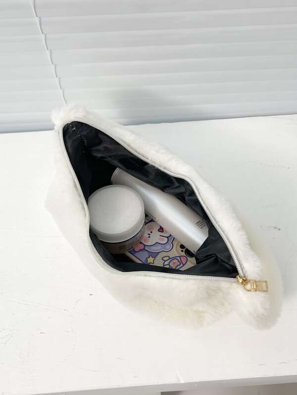 Minimalist Fluffy Baguette Bag | SHEIN EUR