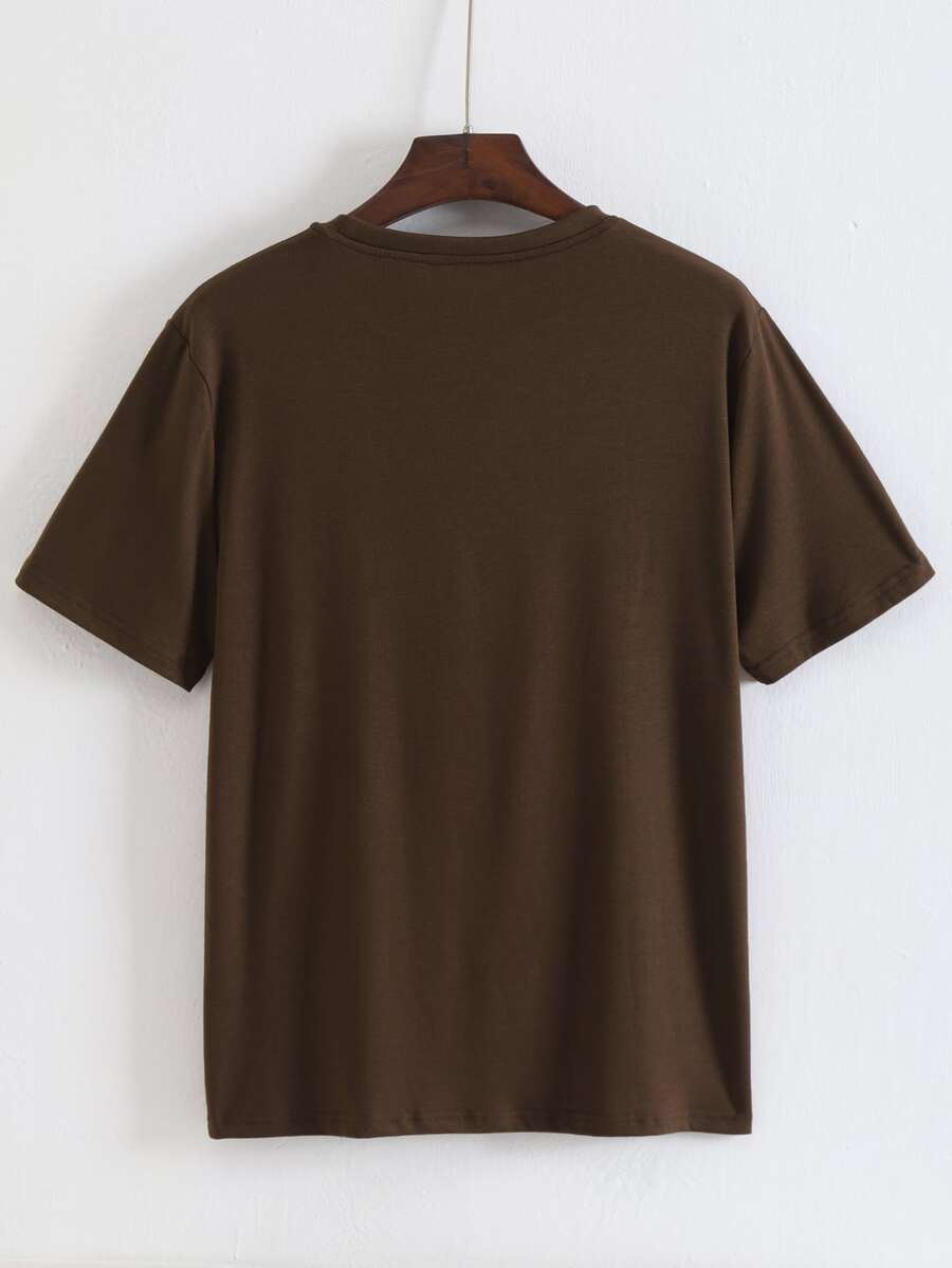 Men Solid Round Neck Tee | SHEIN USA