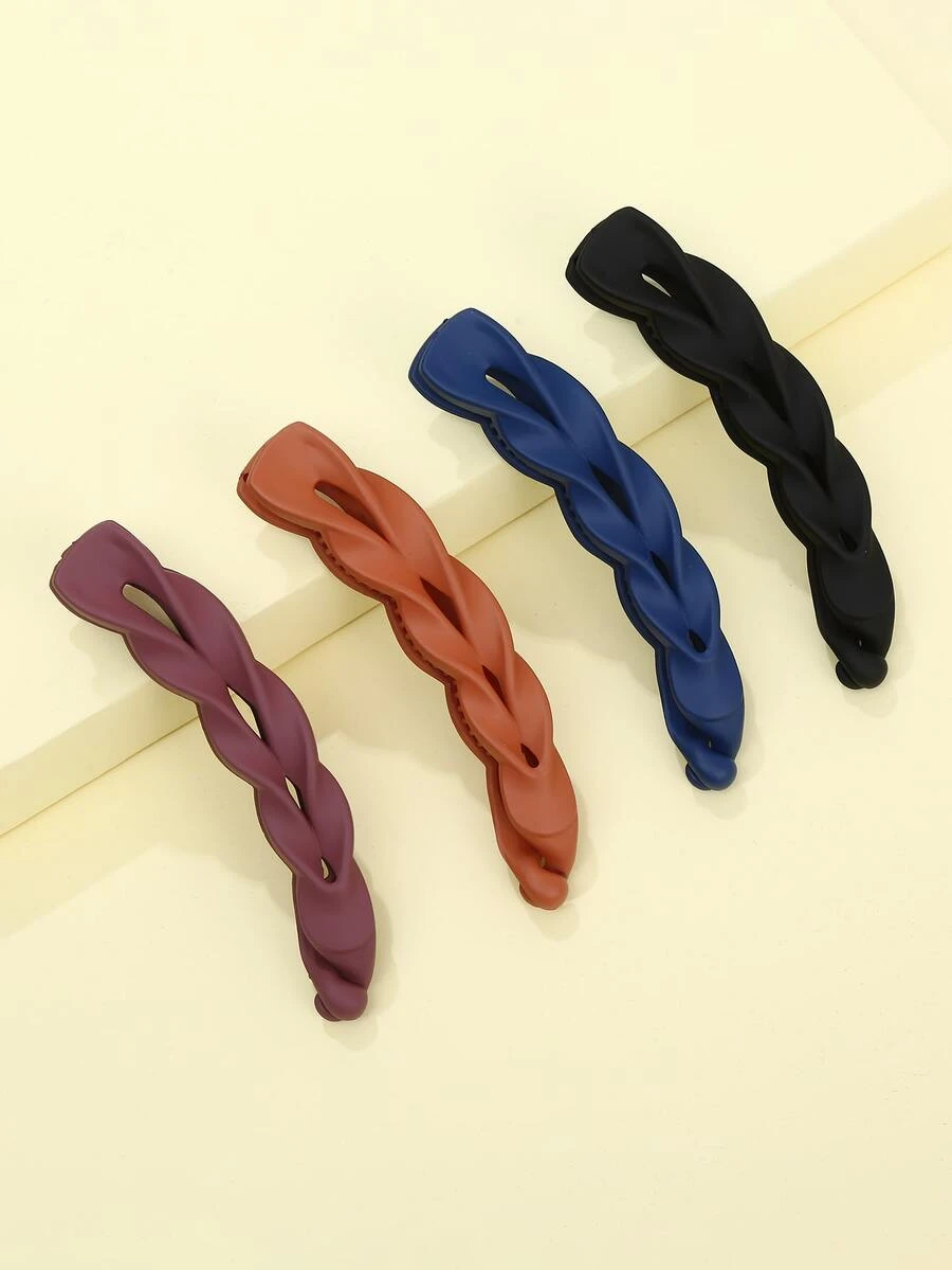 4pcs Simple Hair Clip | SHEIN South Africa