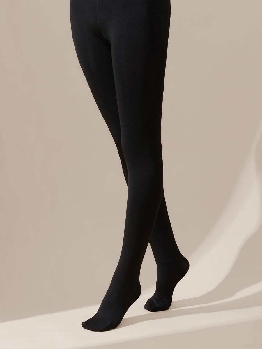 Minimalist Solid Tights | SHEIN USA
