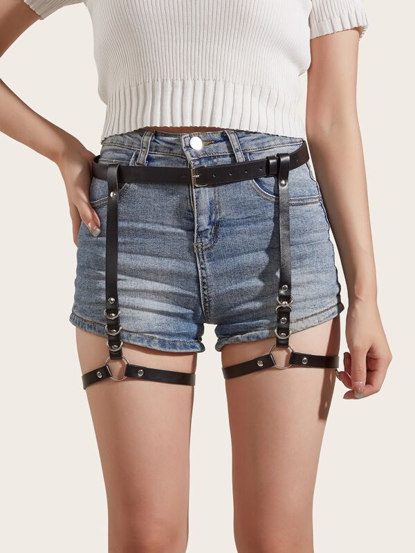 Ring Decor Harness Leg Belt | SHEIN USA