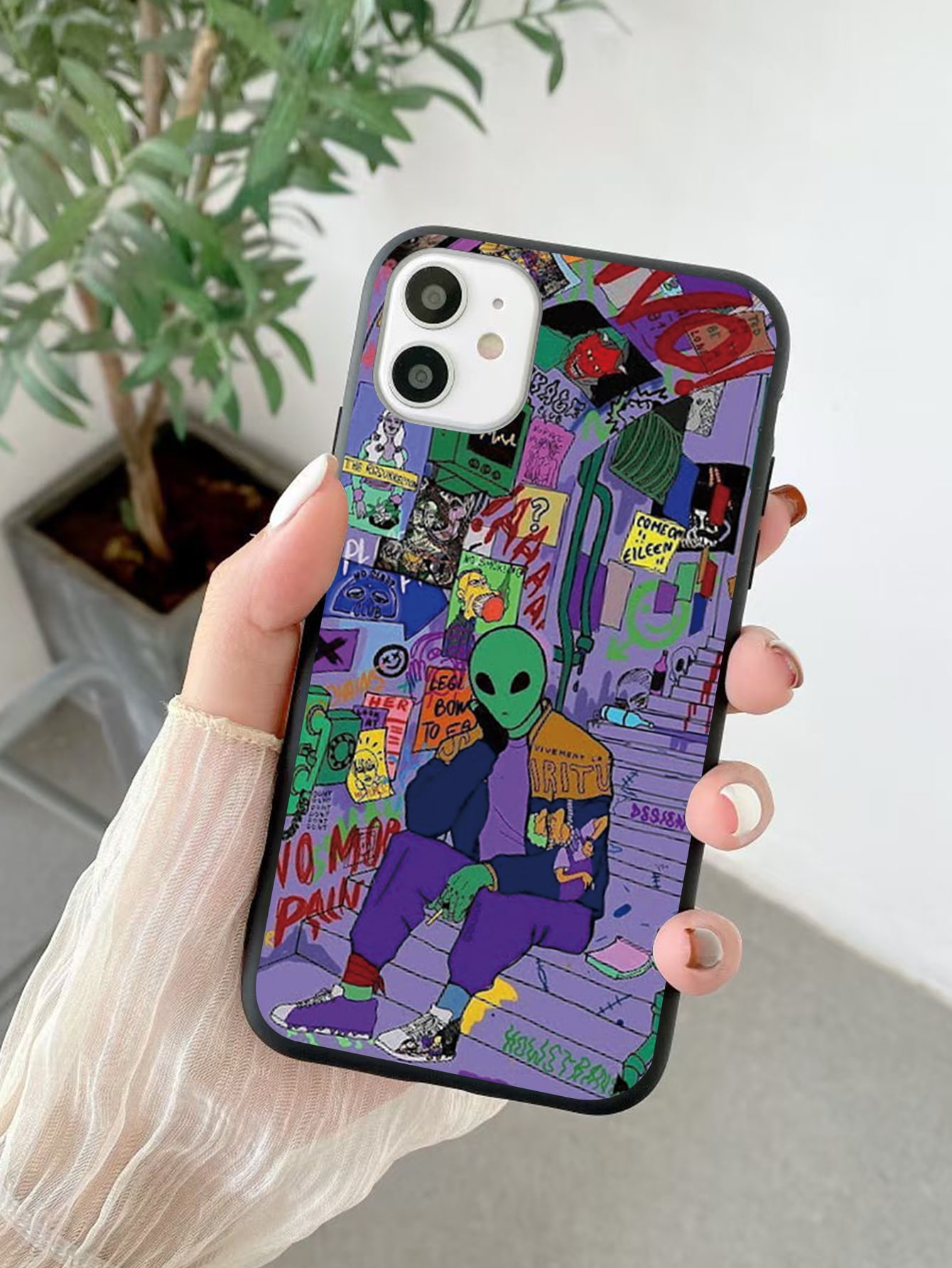 Cartoon Alien Phone Case