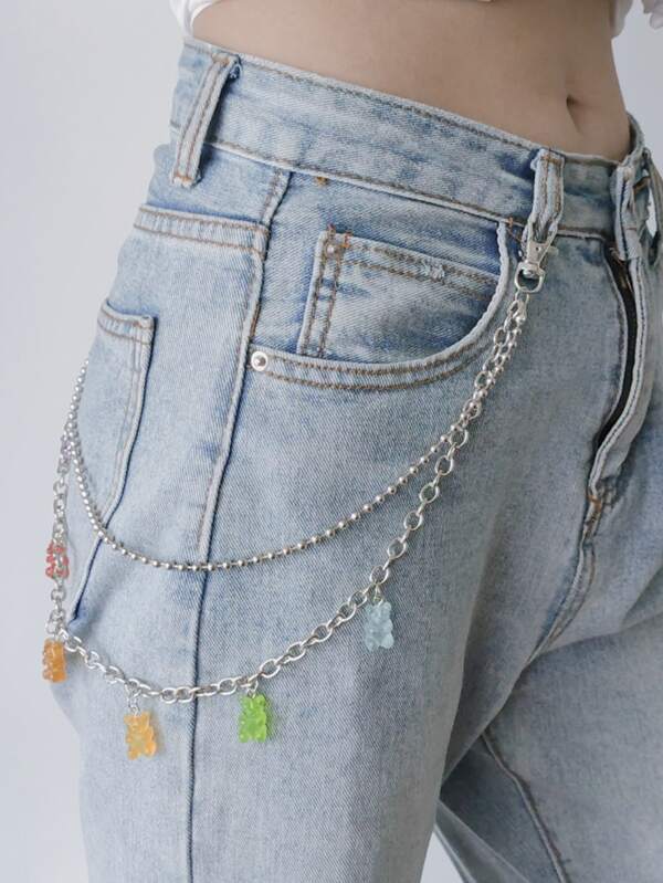 Multicolored Bear Layered Wallet Chain | SHEIN USA