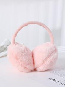 1pc Solid Plush Earmuffs For autumn and winter | SHEIN USA