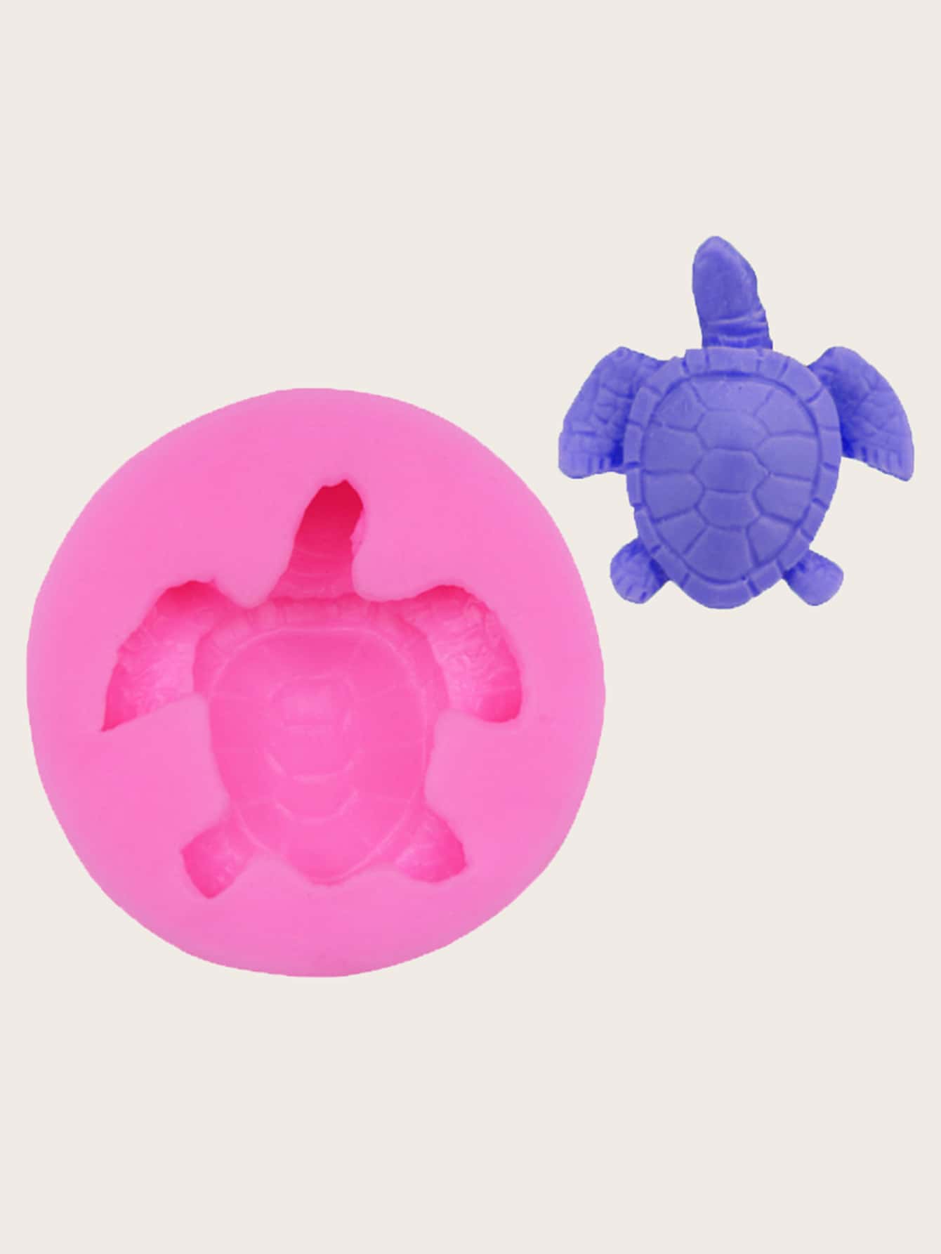 1 pieza Molde de silicona tortuga DIY