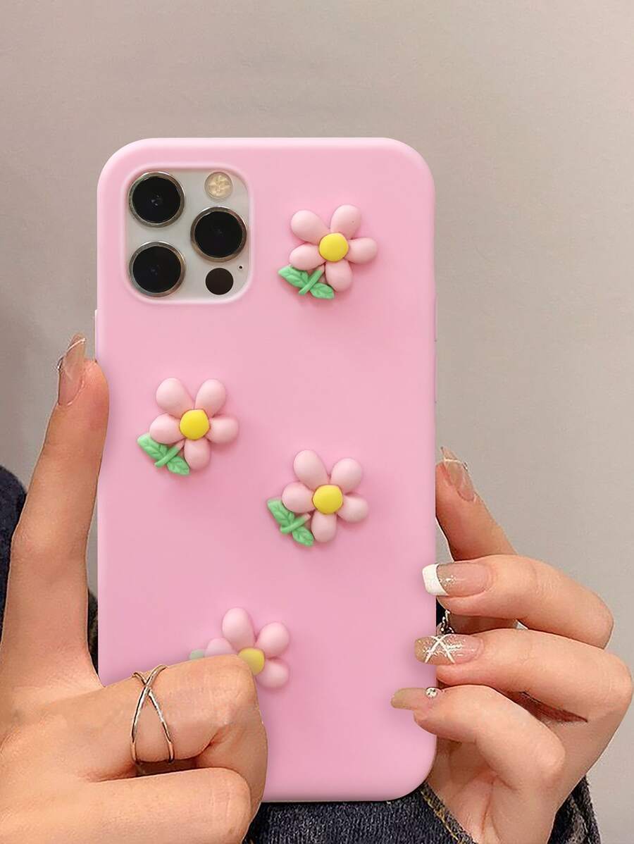 Flower Decor Phone Case | SHEIN USA