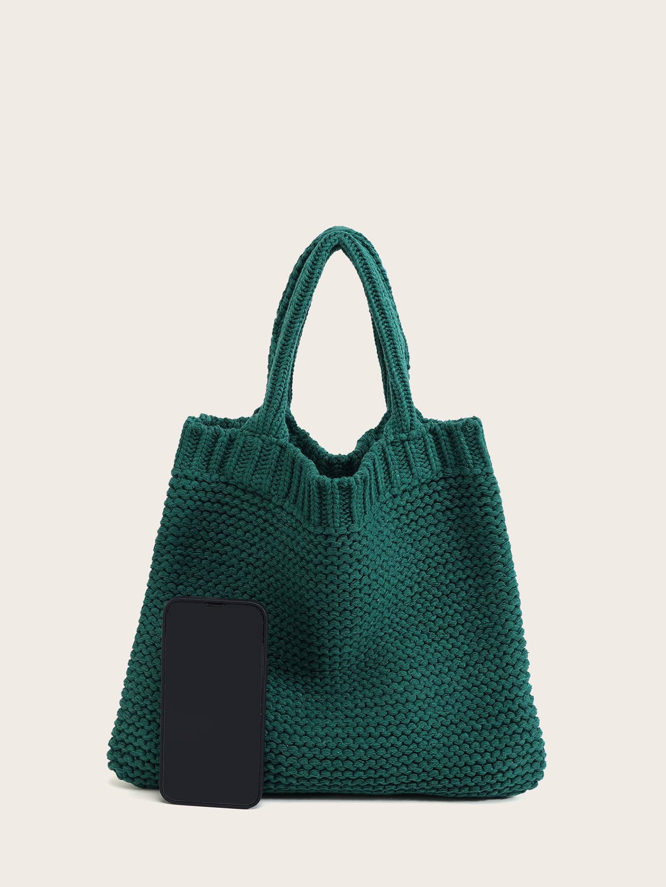 Minimalist Crochet Shopper Bag | SHEIN USA