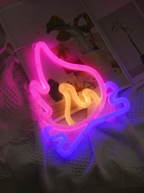 1pc Flame Shaped Neon Light | SHEIN