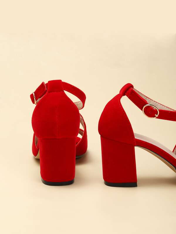 Sandales À Lanières À Talons Cross Design, Sandales À Talons Hauts ...