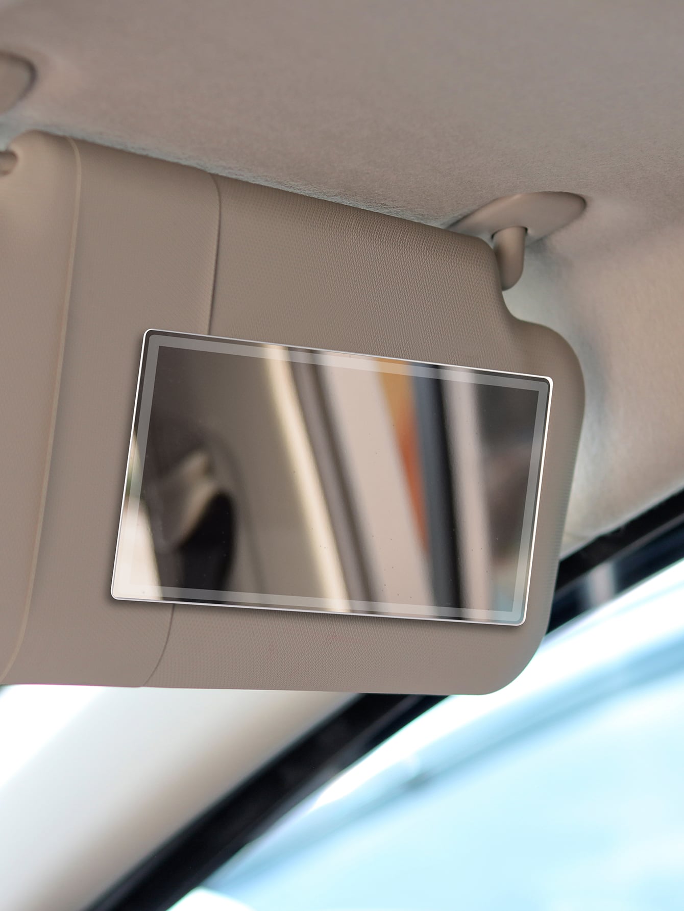 1pc Self-adhesive Car Sun Visor Mirror