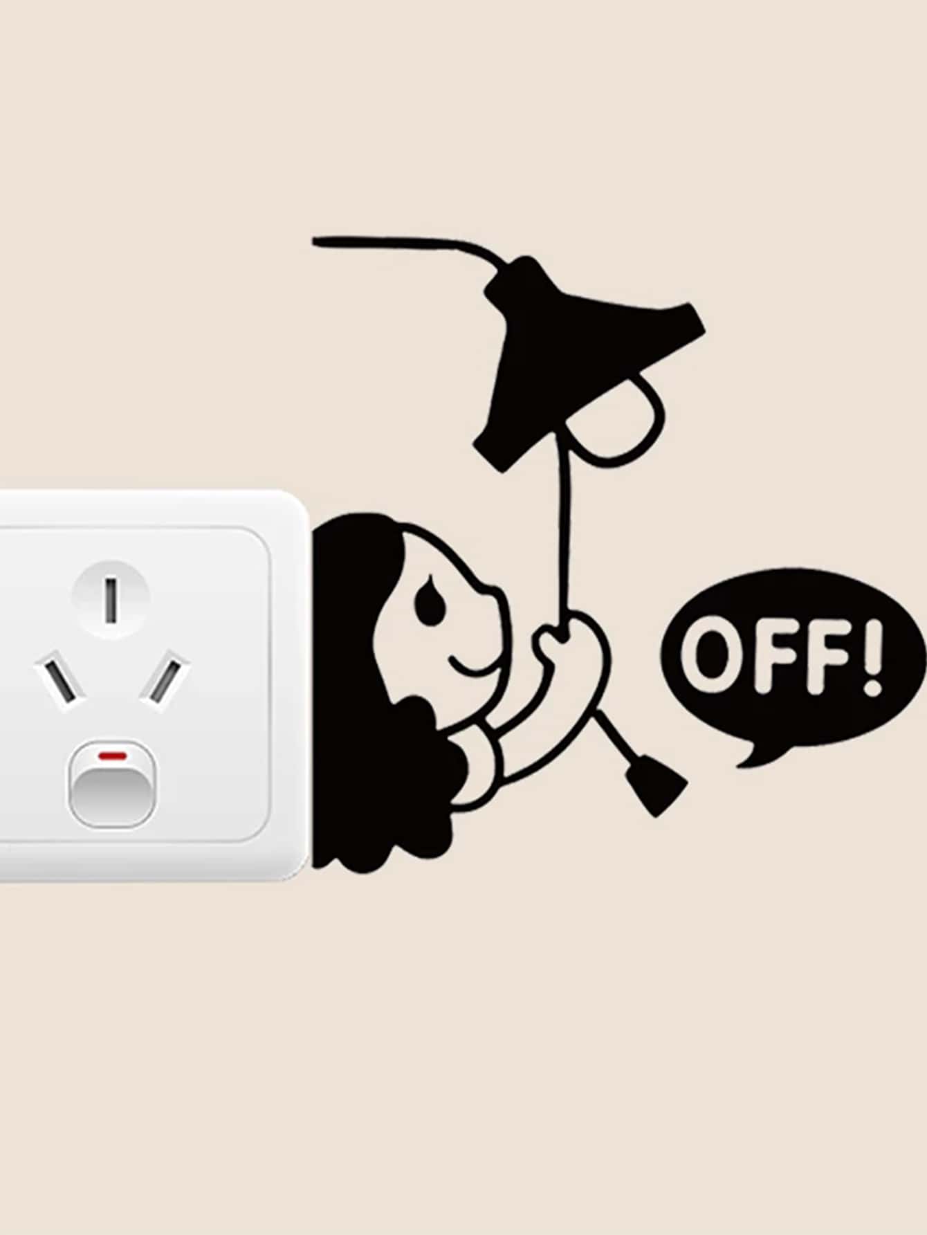Cartoon Girl Switch Sticker | SHEIN USA