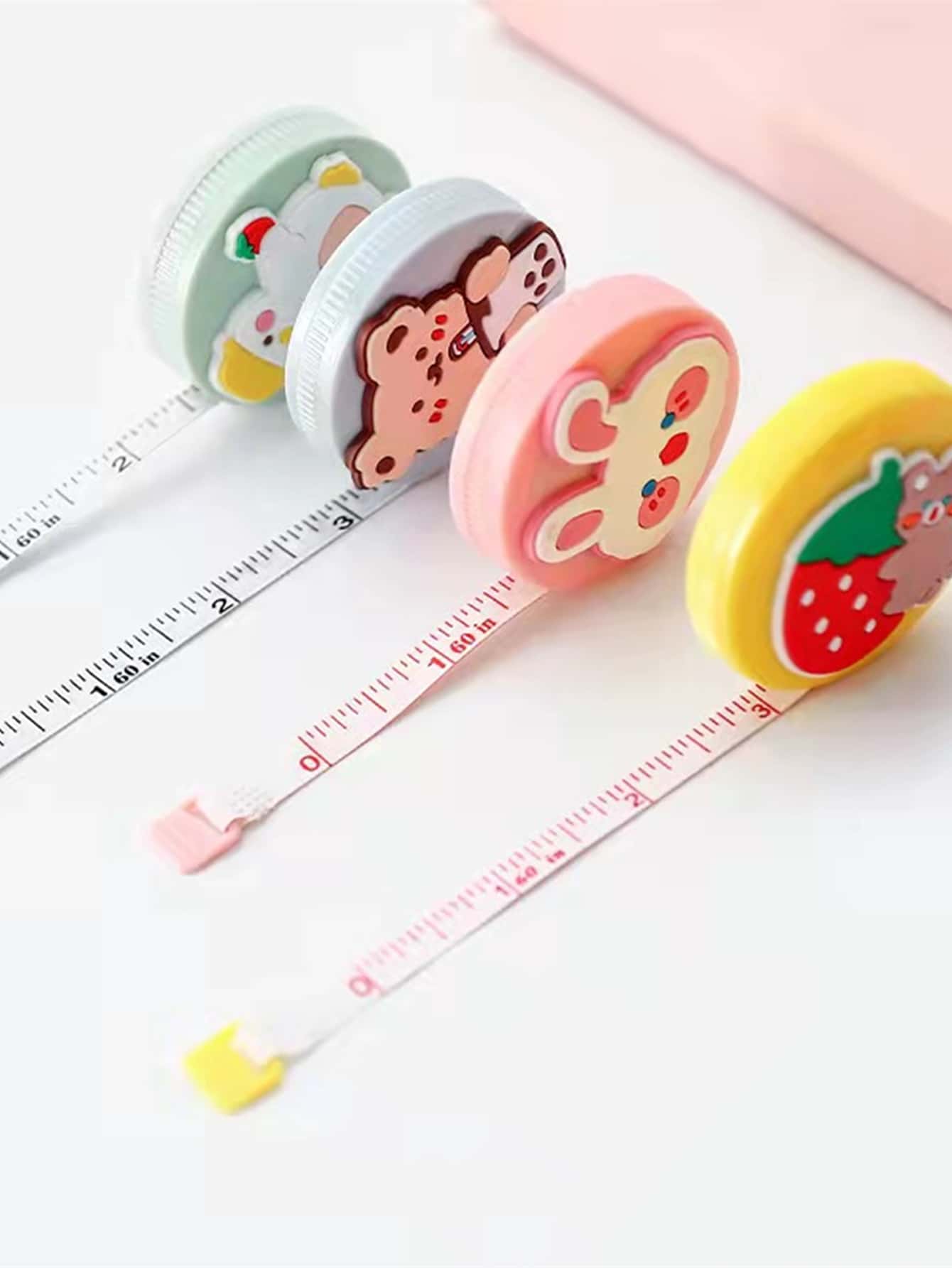1pc Random Color Cartoon Mini Tape Measure, Multifunctional Portable ...