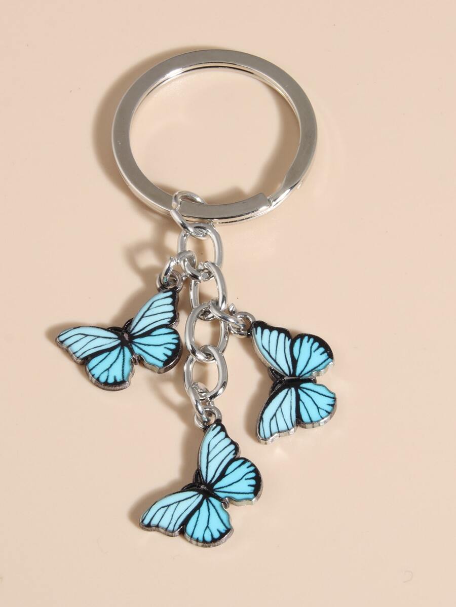 Butterfly Charm Keychain for gifts, wallets, school bags, backpacks ...