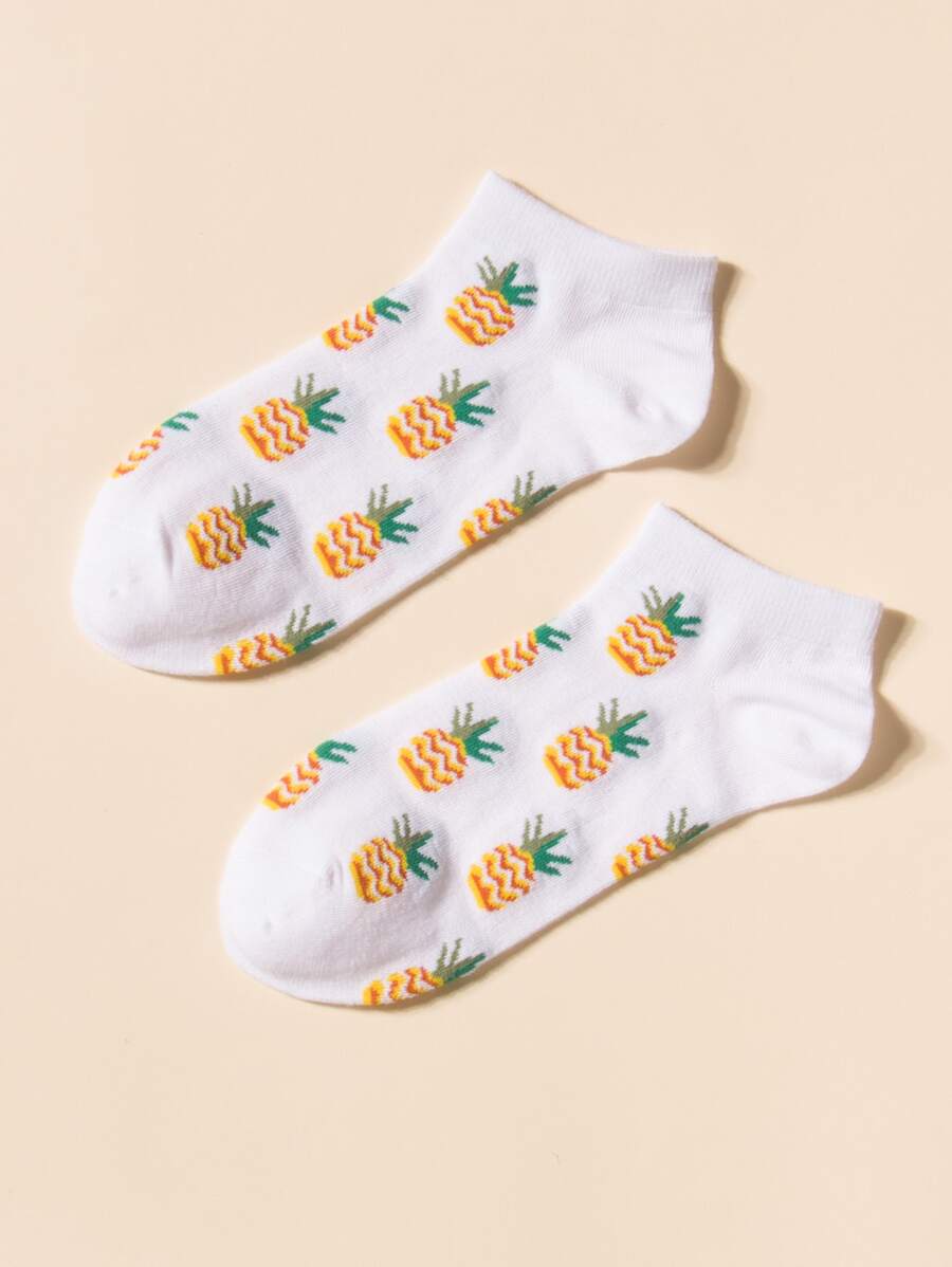 Pineapple Print Ankle Socks | SHEIN USA