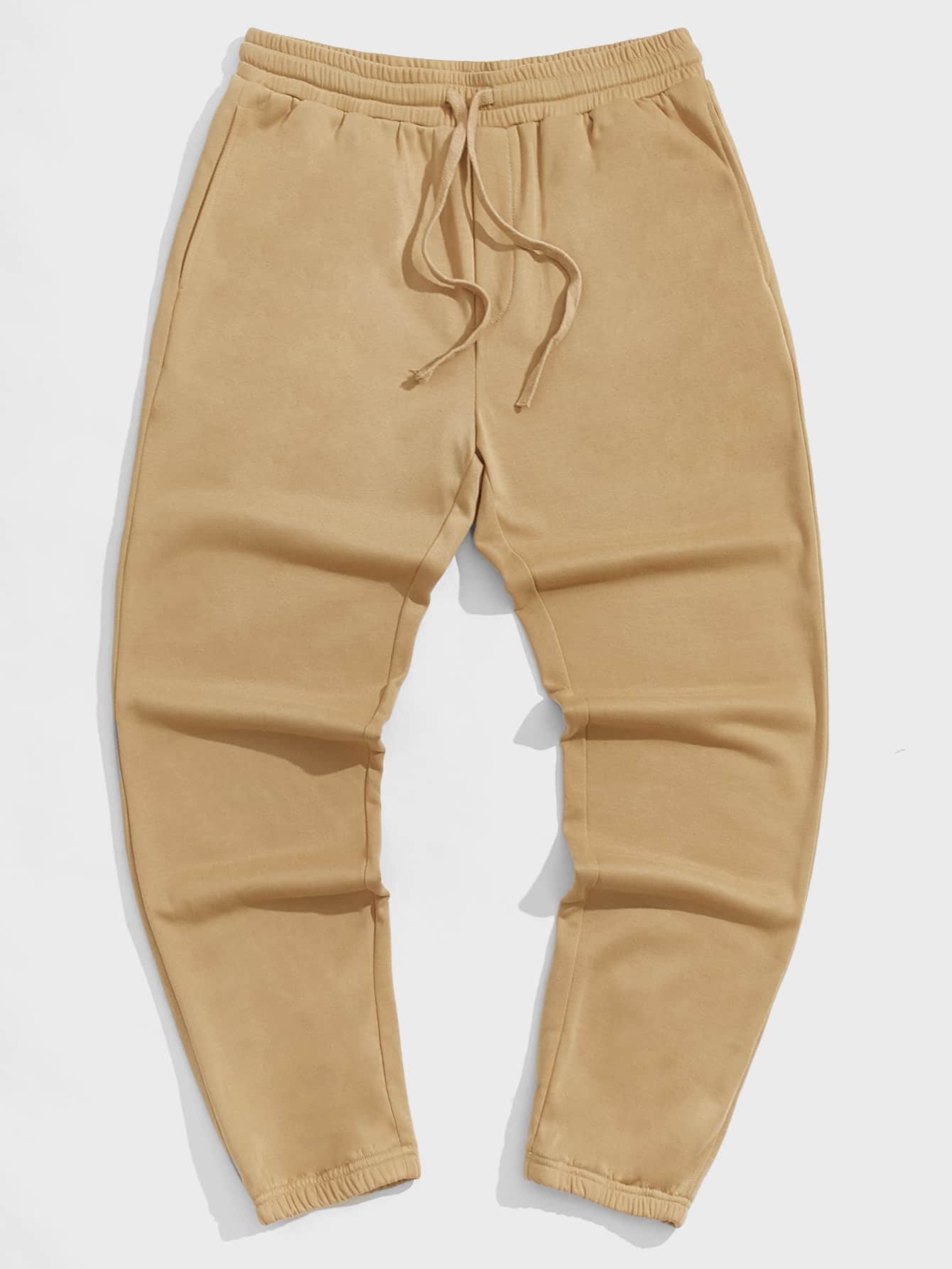 Manfinity Men Drawstring Waist Solid Joggers | SHEIN USA