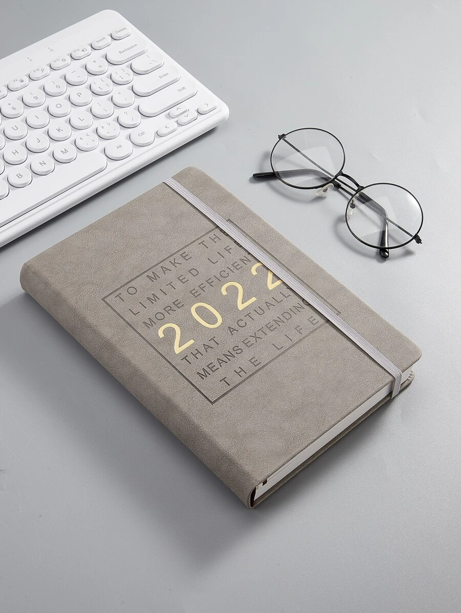 1pc 2022 Schedule Notebook With Elastic Band | SHEIN USA