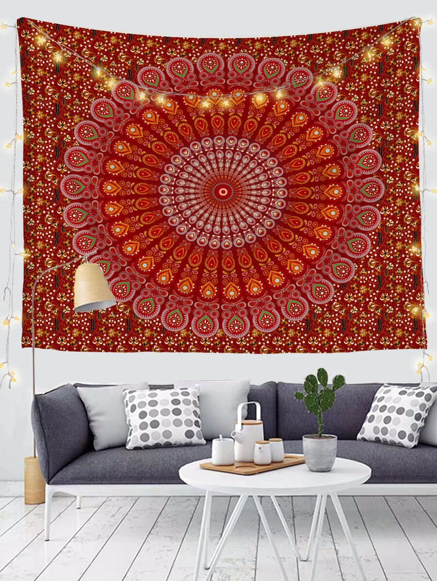 Mandala Pattern Tapestry, Room Decor, Flags For Room, Wall Decor ...