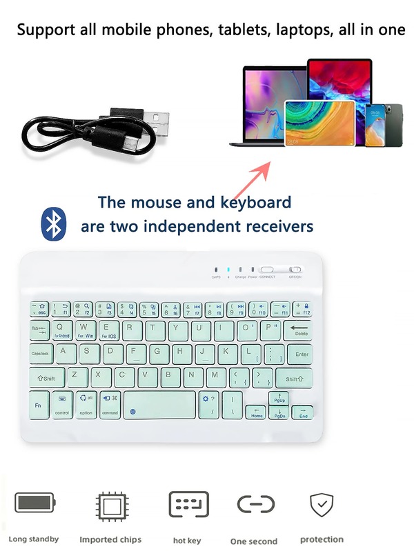 7 Inch Wireless Keyboard & Mouse Combo | SHEIN USA