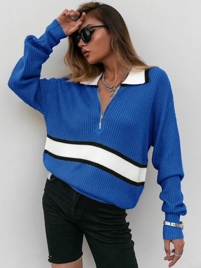 Search color block sweater | SHEIN USA