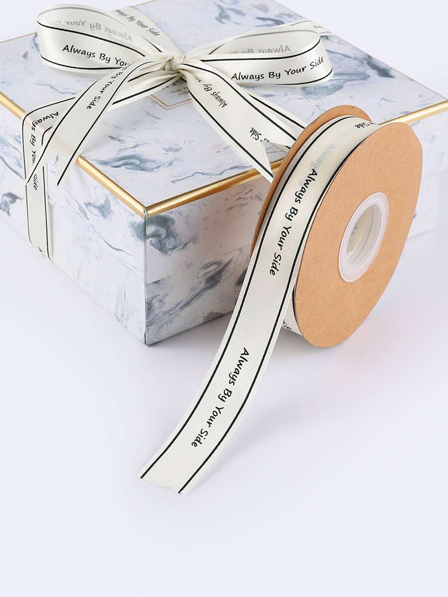 1roll Slogan Graphic Gift Wrapping Ribbon | SHEIN USA