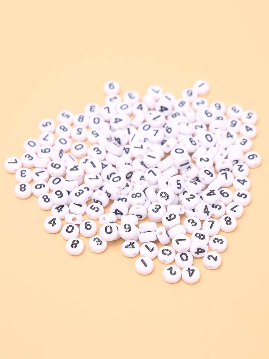 200pcs DIY Number Bead | SHEIN USA