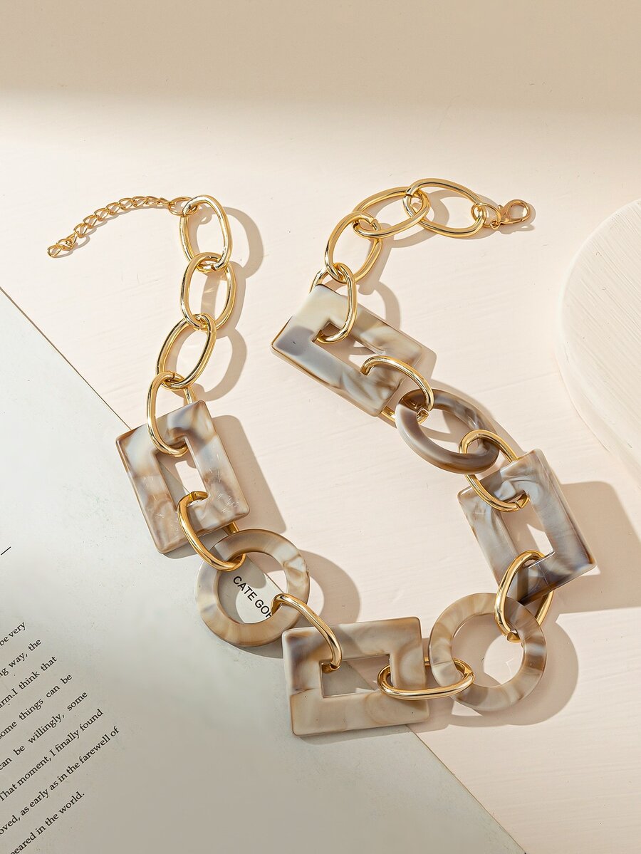 Geometric Decor Chain Necklace | SHEIN USA